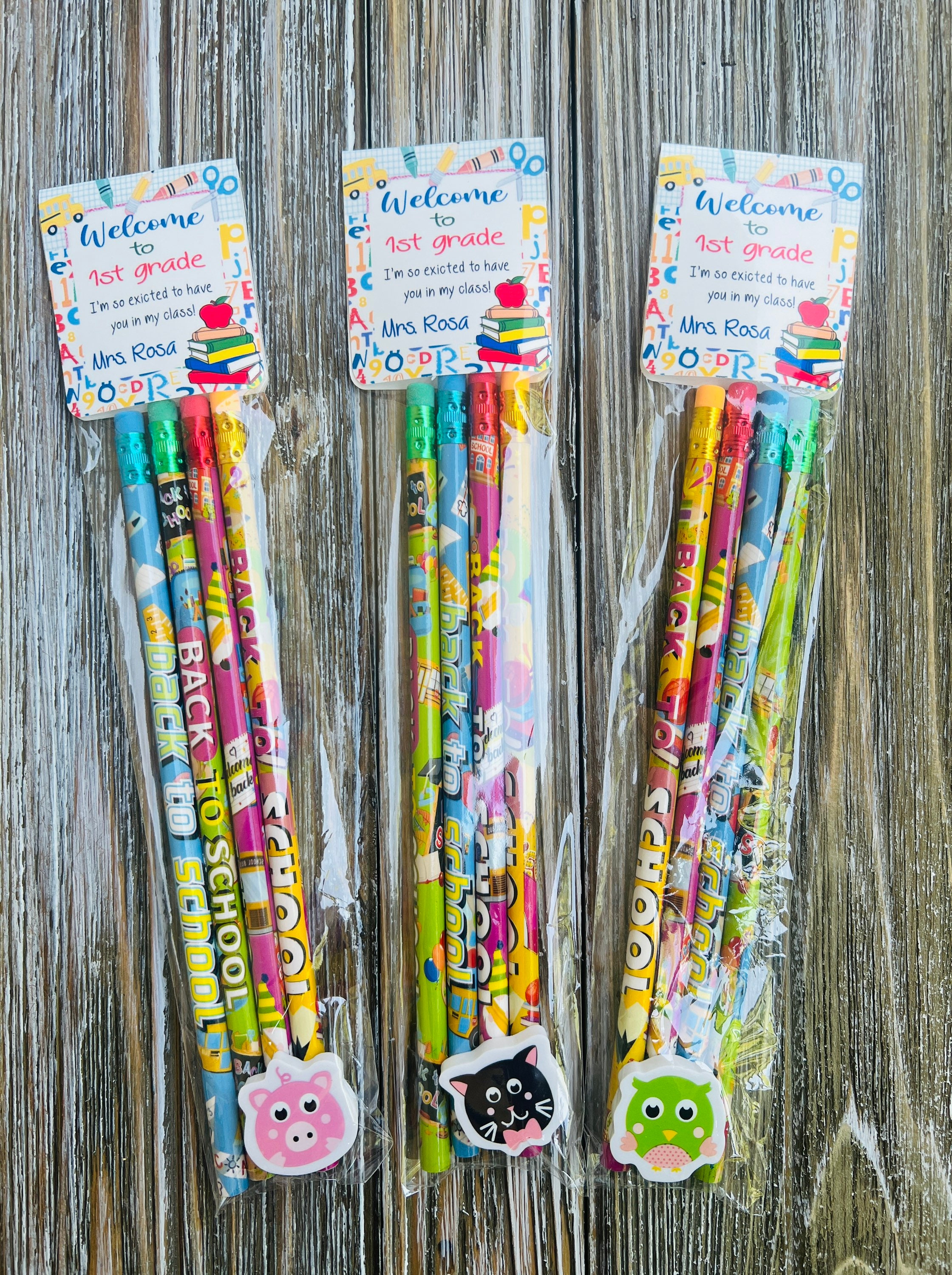 Personalized Back to School Pencil Gift Favors Pencils - Etsy