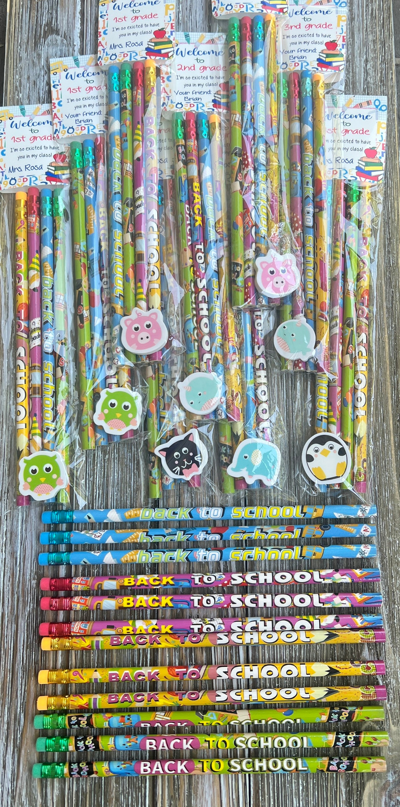 Personalized Back to School Pencil Gift Favors Pencils - Etsy