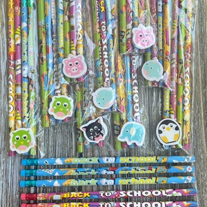 Personalized Back to School Pencil Gift Favors , Pencils, Students ...
