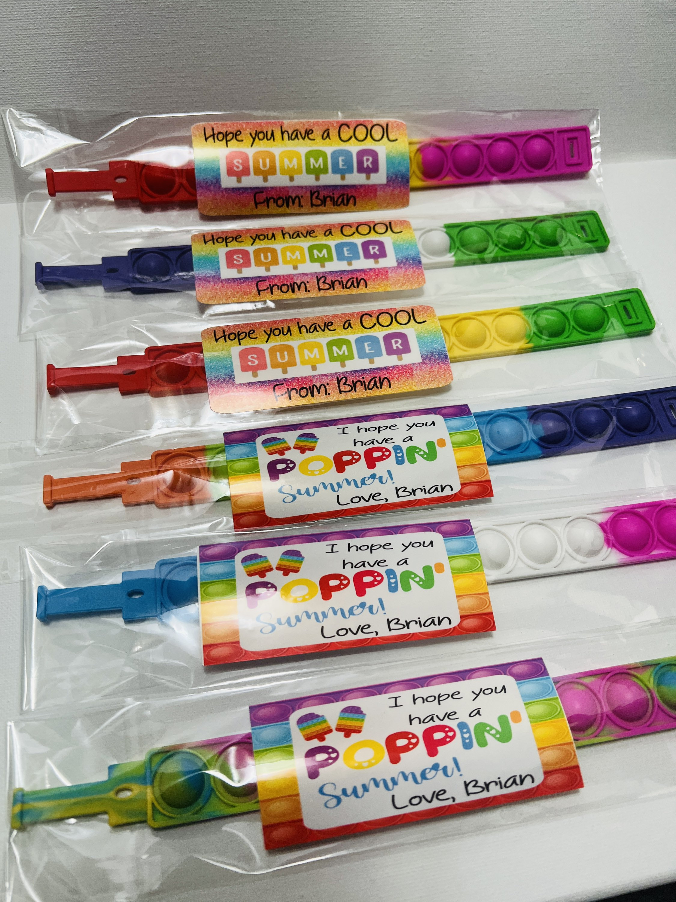 Pop It Bracelet End of School Gift Classroom Gifts - Etsy UK