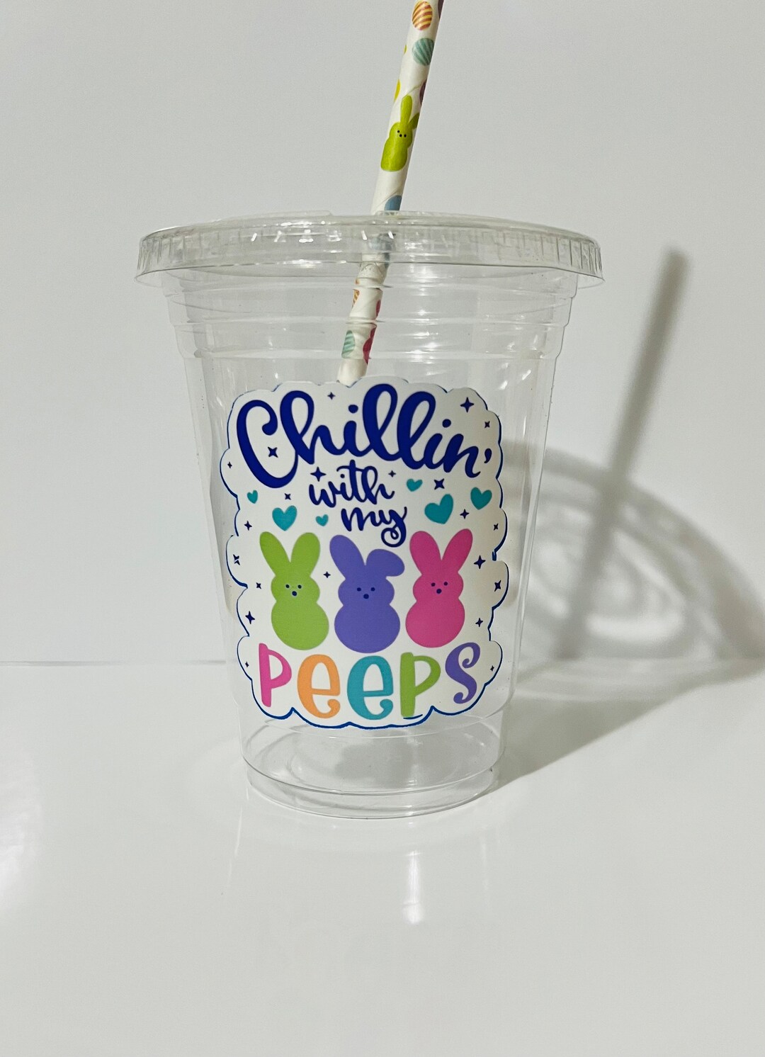 Peeps Clear Plastic Cup, Easter Party, Party Cups, Disposable Cups ...