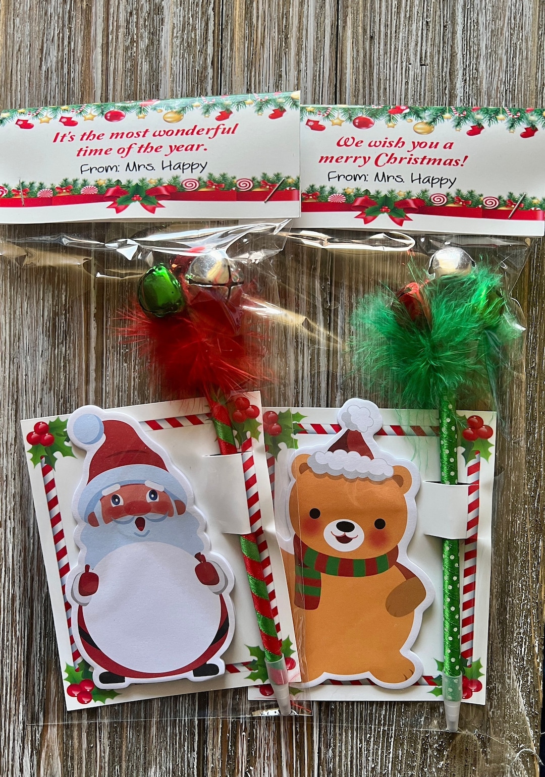 Novelty a Christmas Pen & Notepad Set, Party Bag Fillers, Stocking ...