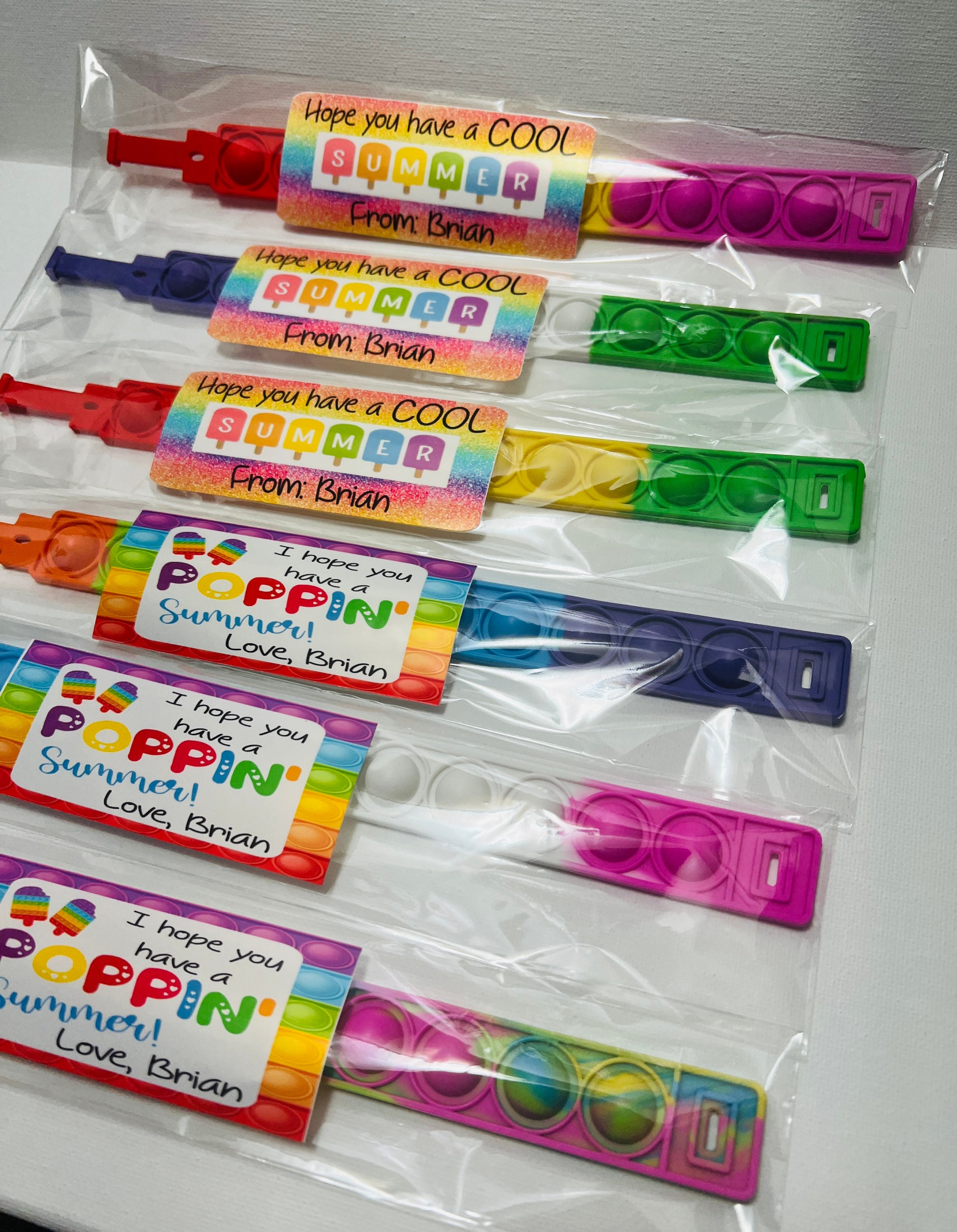 Pop It Bracelet End of School Gift Classroom Gifts - Etsy UK