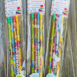Personalized Back to School Pencil Gift Favors , Pencils, Students ...