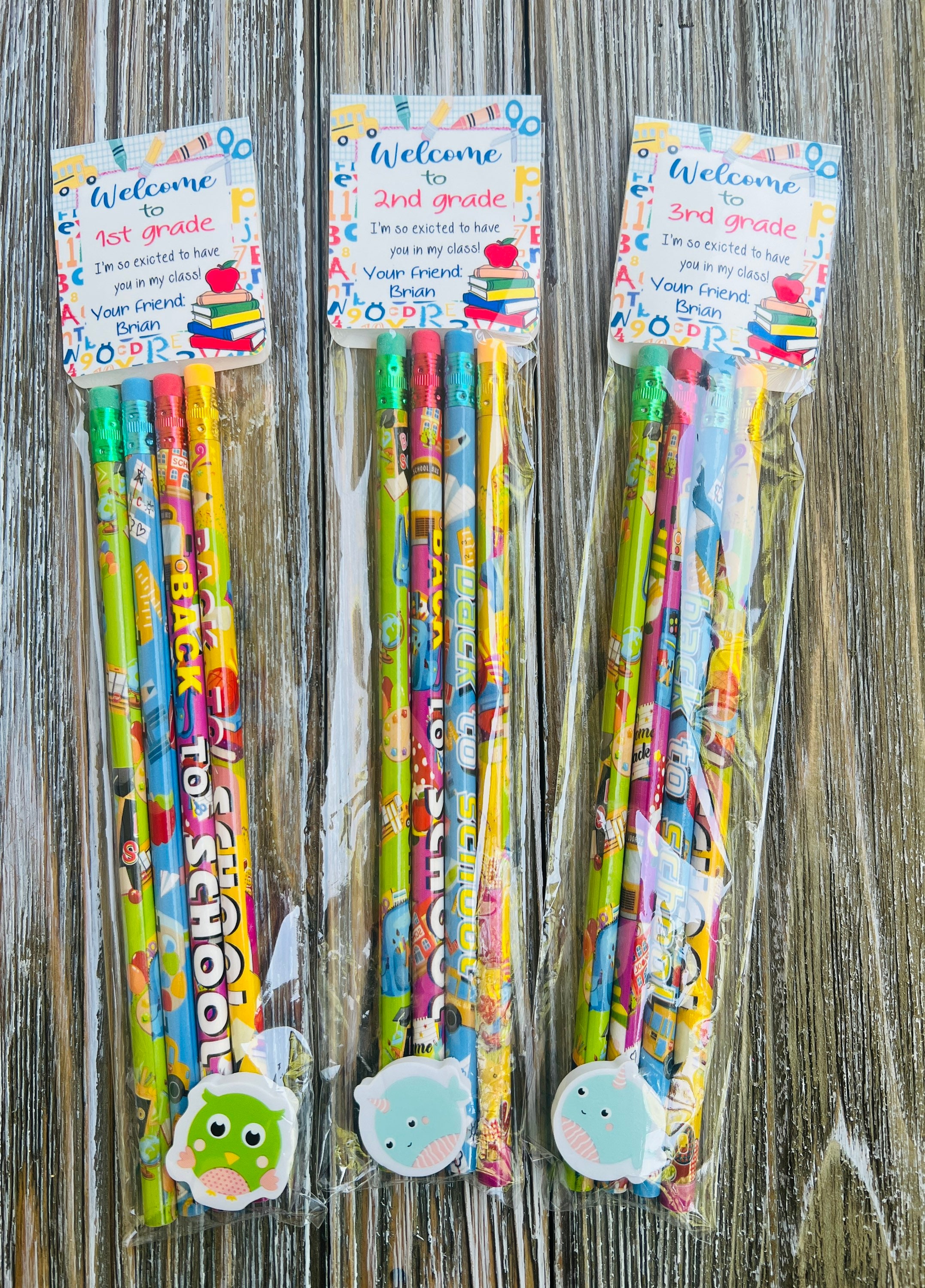 Personalized Back to School Pencil Gift Favors Pencils - Etsy