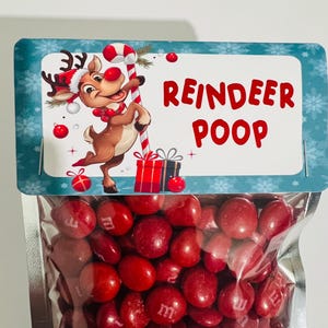 Reindeer Poop Christmas Candy Party Favors, Coworker Gift , Student ...