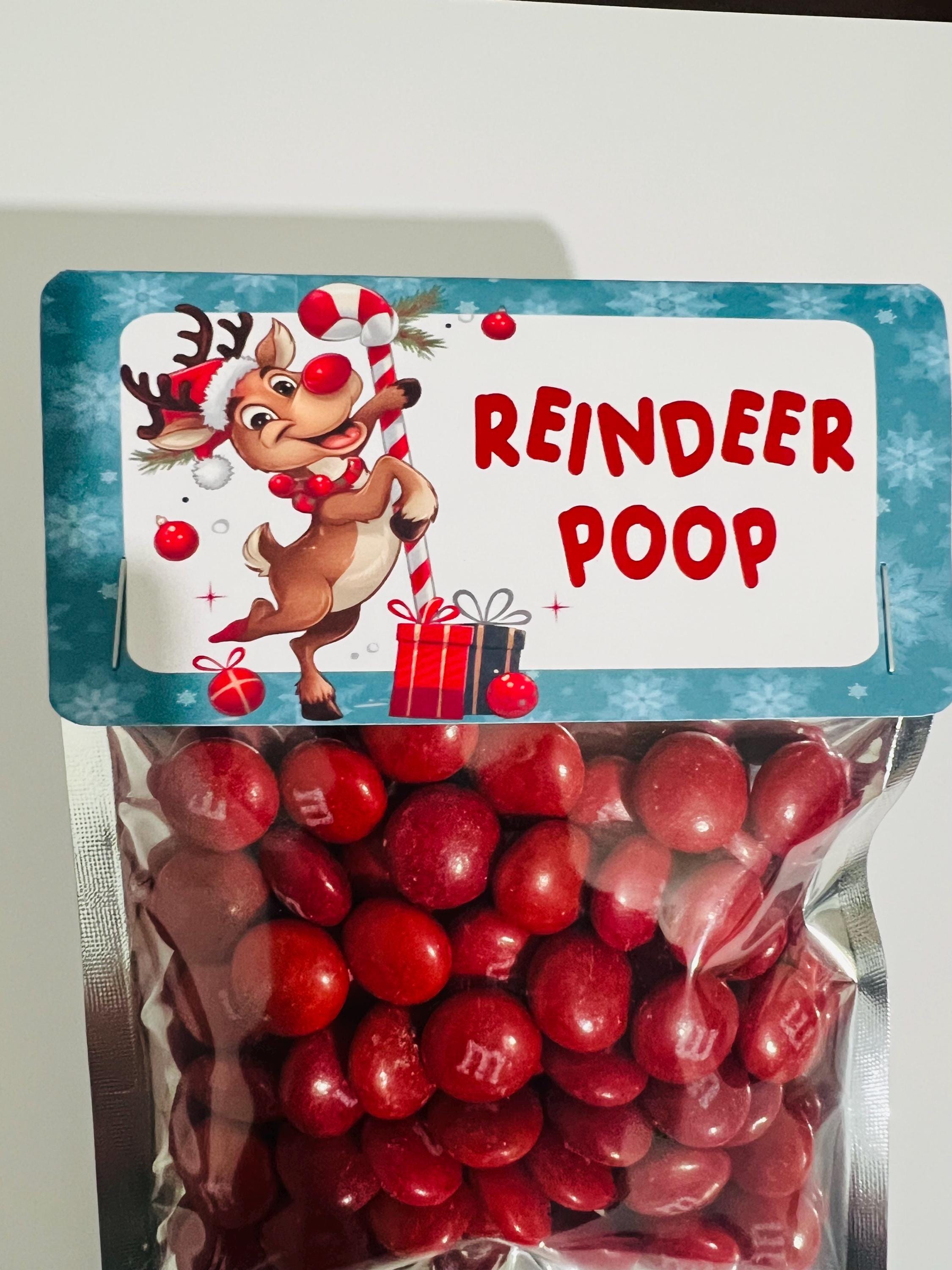 Reindeer Poop Christmas Candy Party Favors, Coworker Gift , Student ...