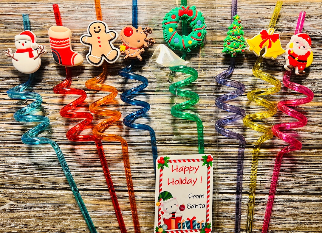Personalized Christmas Kids Gift, Stocking Stuffers, Kids Straw ...