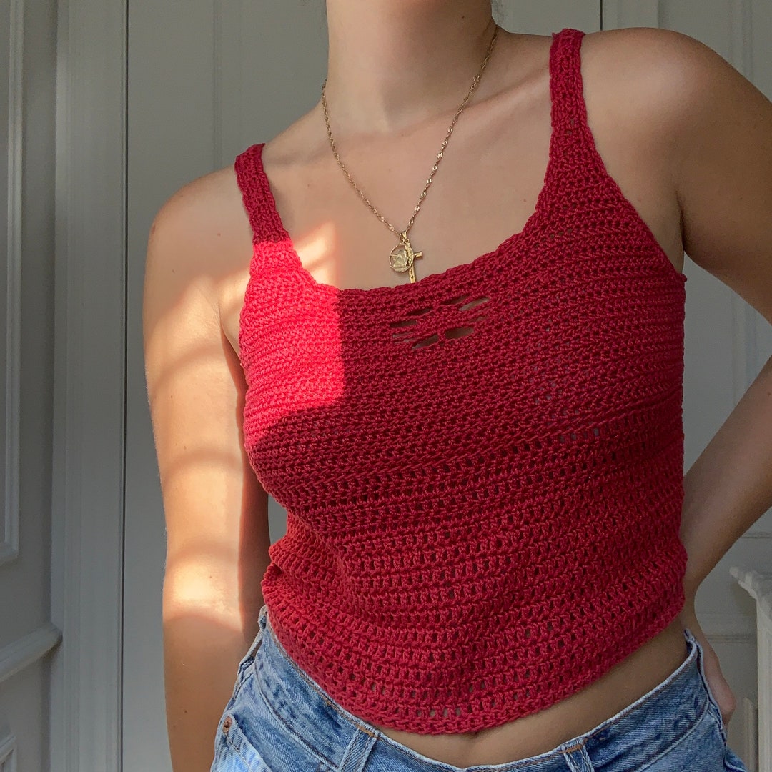 Open Back Tank - Crochet Pattern PDF - Etsy
