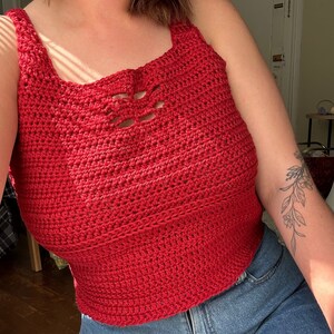 Open Back Tank - Crochet Pattern PDF - Etsy