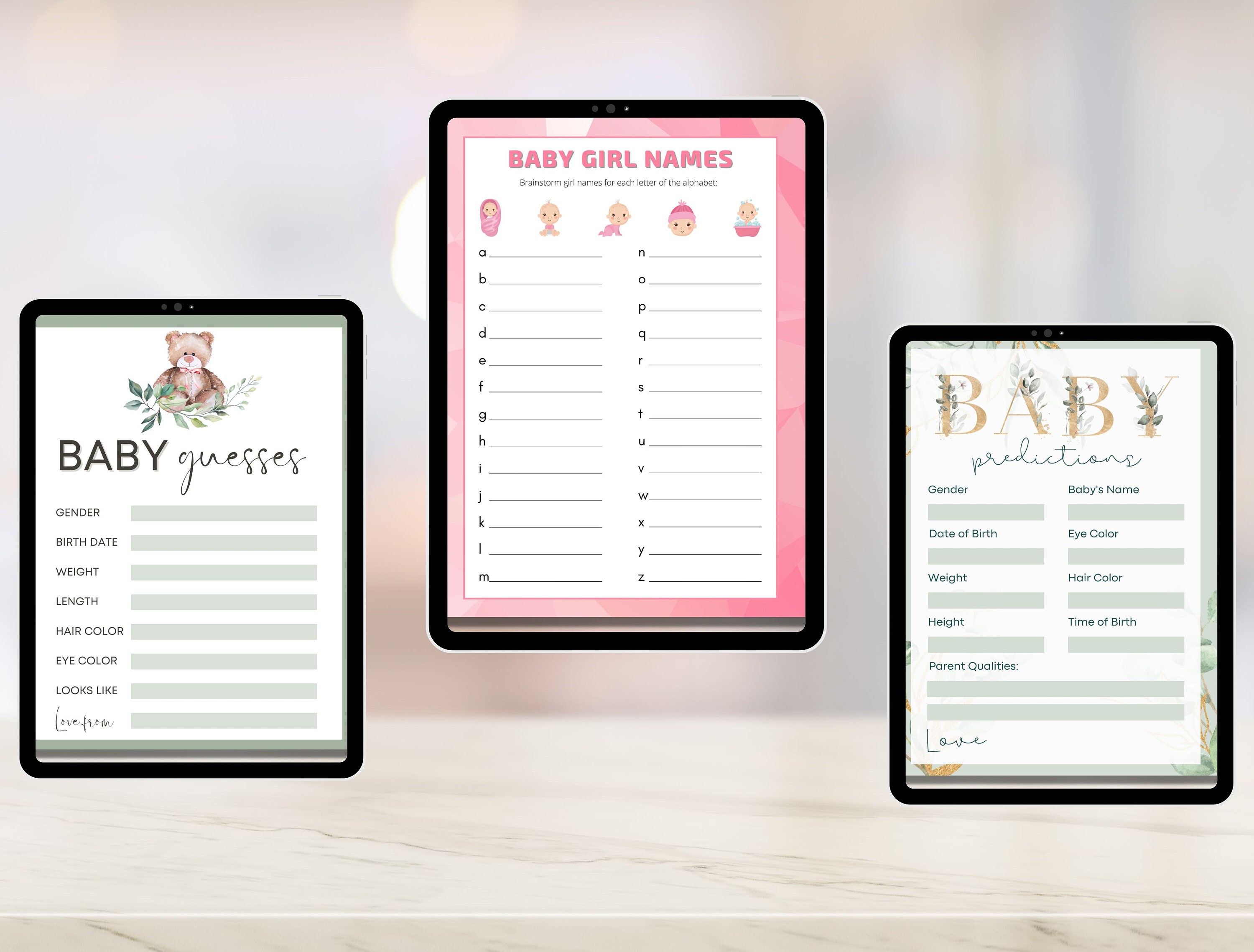 Printable Baby Shower Games For Girls