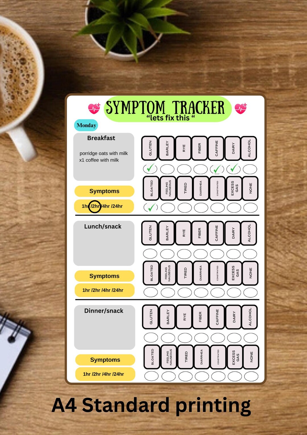 Chronic Illness Symptom Tracker - Etsy