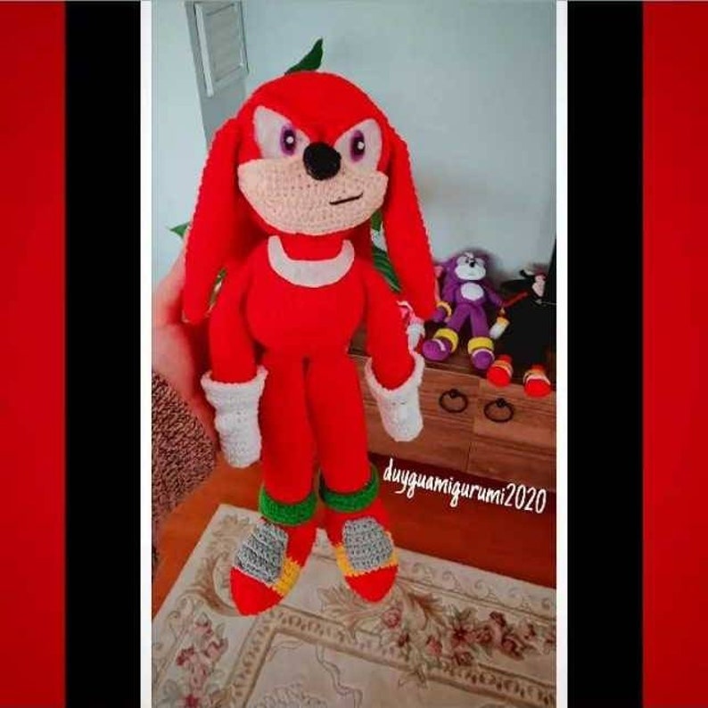 Crochet Pink Amy, Super Sonic Hedgehog, Knuckls, Black Shadow ...