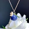 Blueberry Pendant Necklace - Etsy Canada