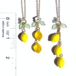 Lemon Necklace/ 14k Gold Filled Necklace / Pendant Necklace/ Food ...