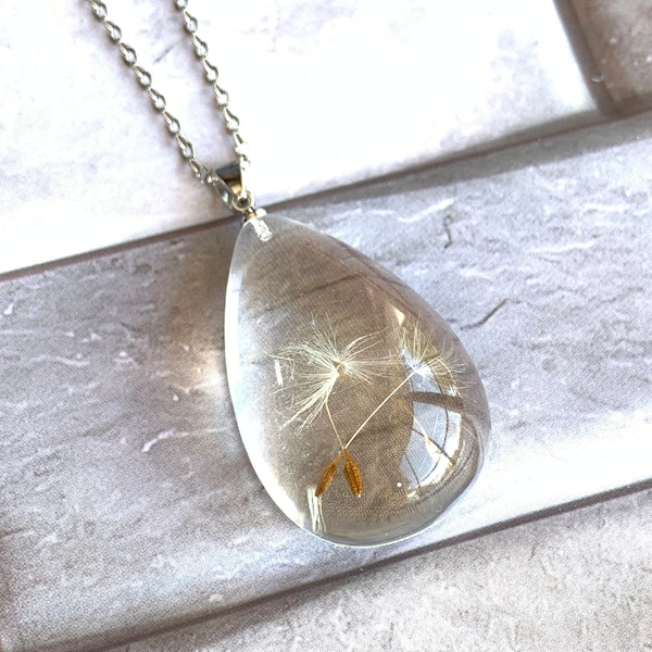 Dandelion Necklace - Etsy