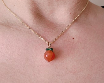 Peach Pendant - Etsy