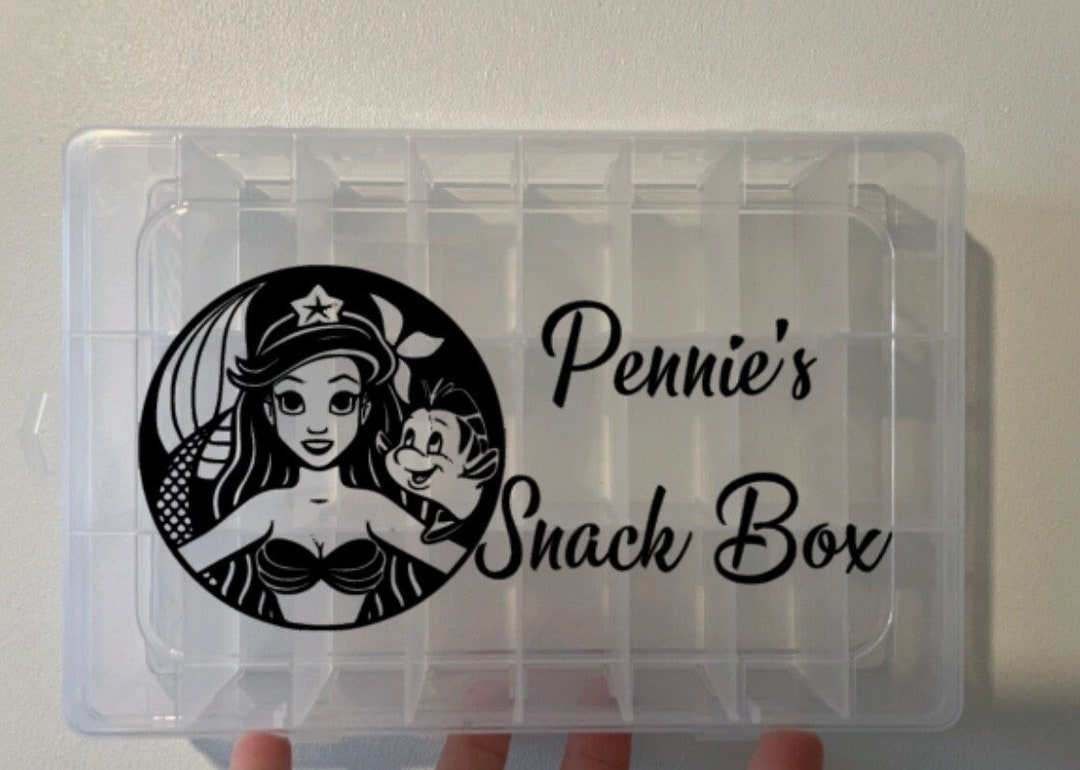 Personalised Disney Decal for a Snack Box / Disney Travel Snack Box ...