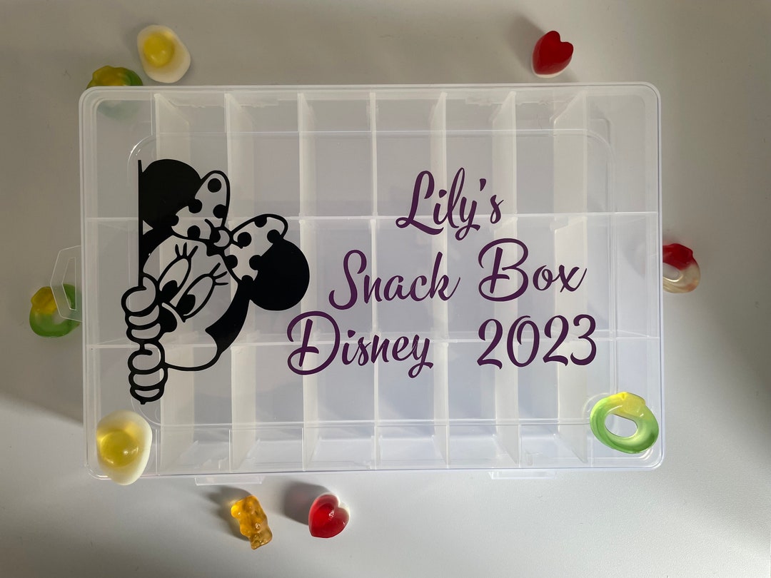 Personalised Disney Snack Box / Disney Travel Snack Box / Personalised ...