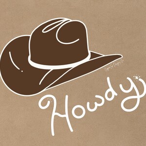 Howdy! Sticker - Etsy