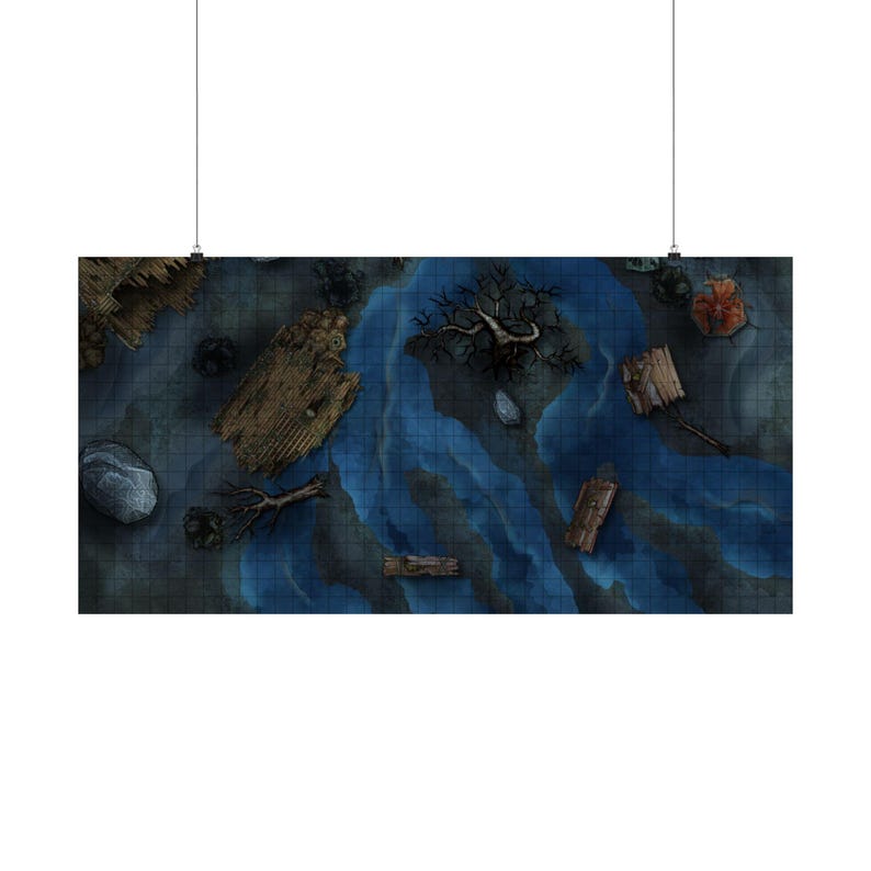 Dnd Battlemap Shipwreck Marsh Part I (40×20) - Etsy