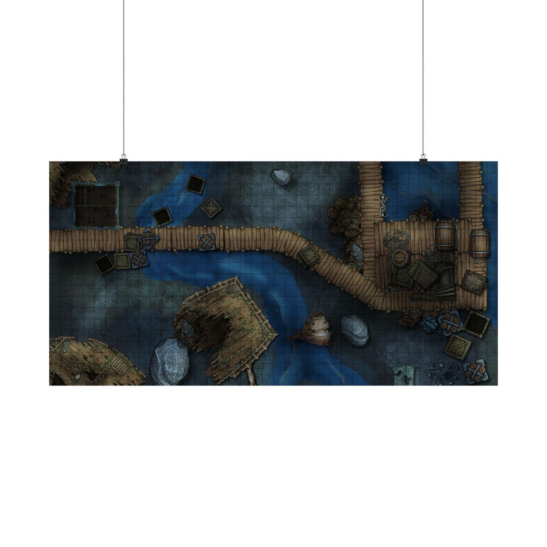 Dnd Battlemap Shipwreck Marsh Part II (40×20) - Etsy