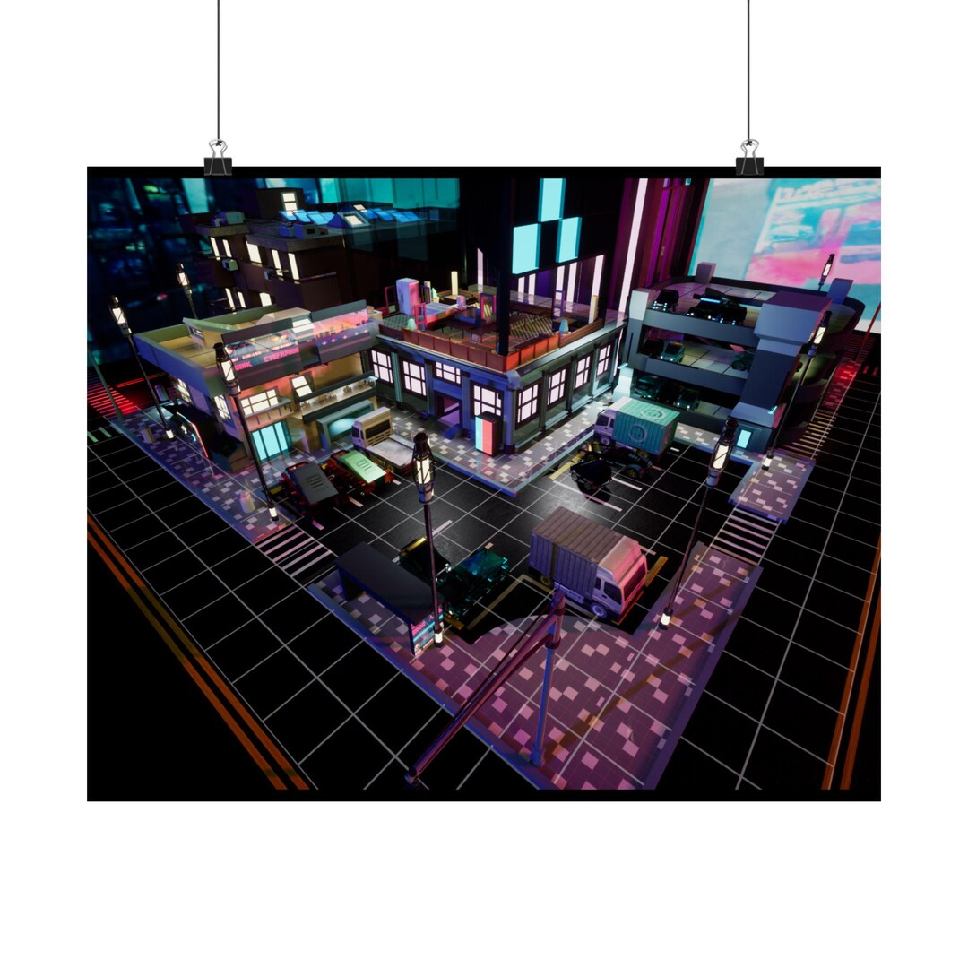 Isometric Night City Battlemap for Cyberpunk Red (20x16) - Etsy