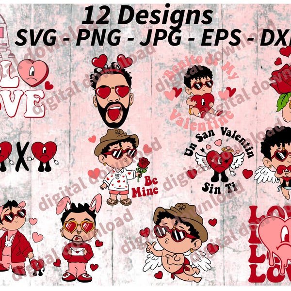 Bad Bunny Valentine Cards - Etsy