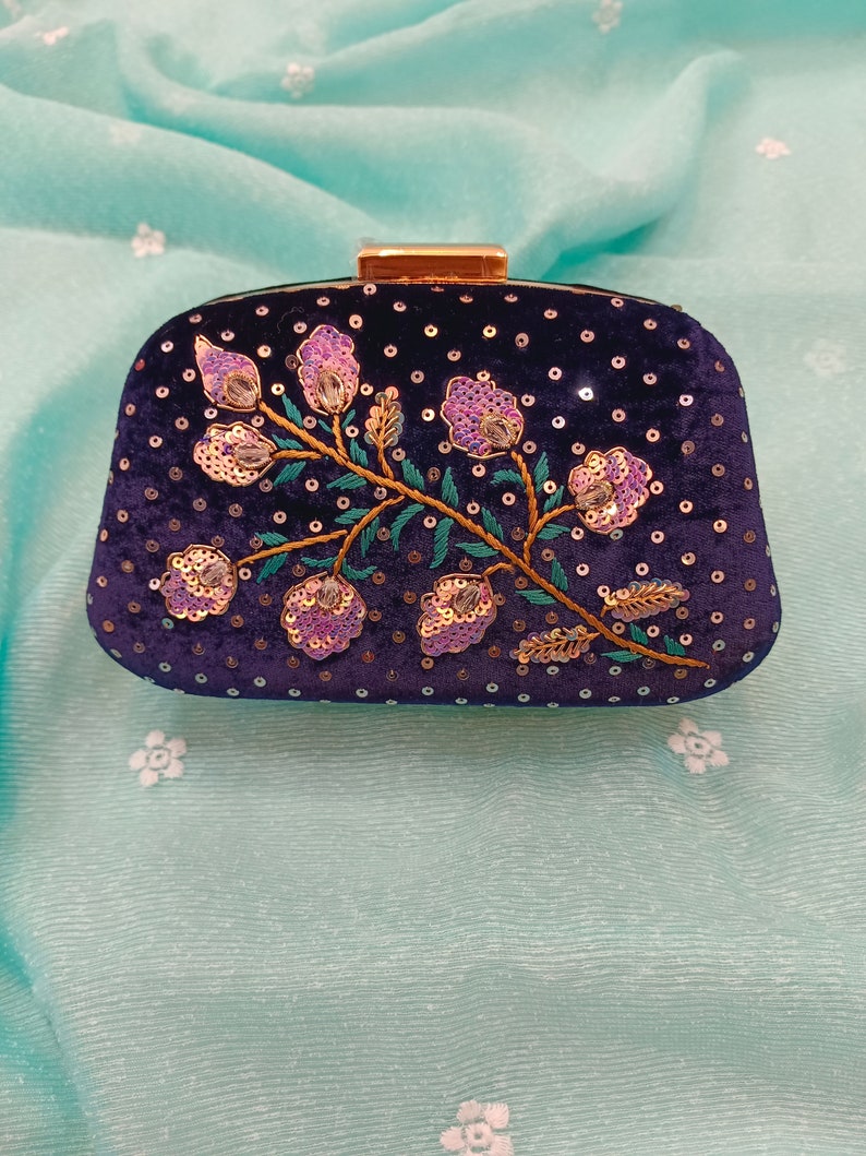 Clutch Bag, Women Wedding Gift, Party Wear Handbag, Indian Handmade ...