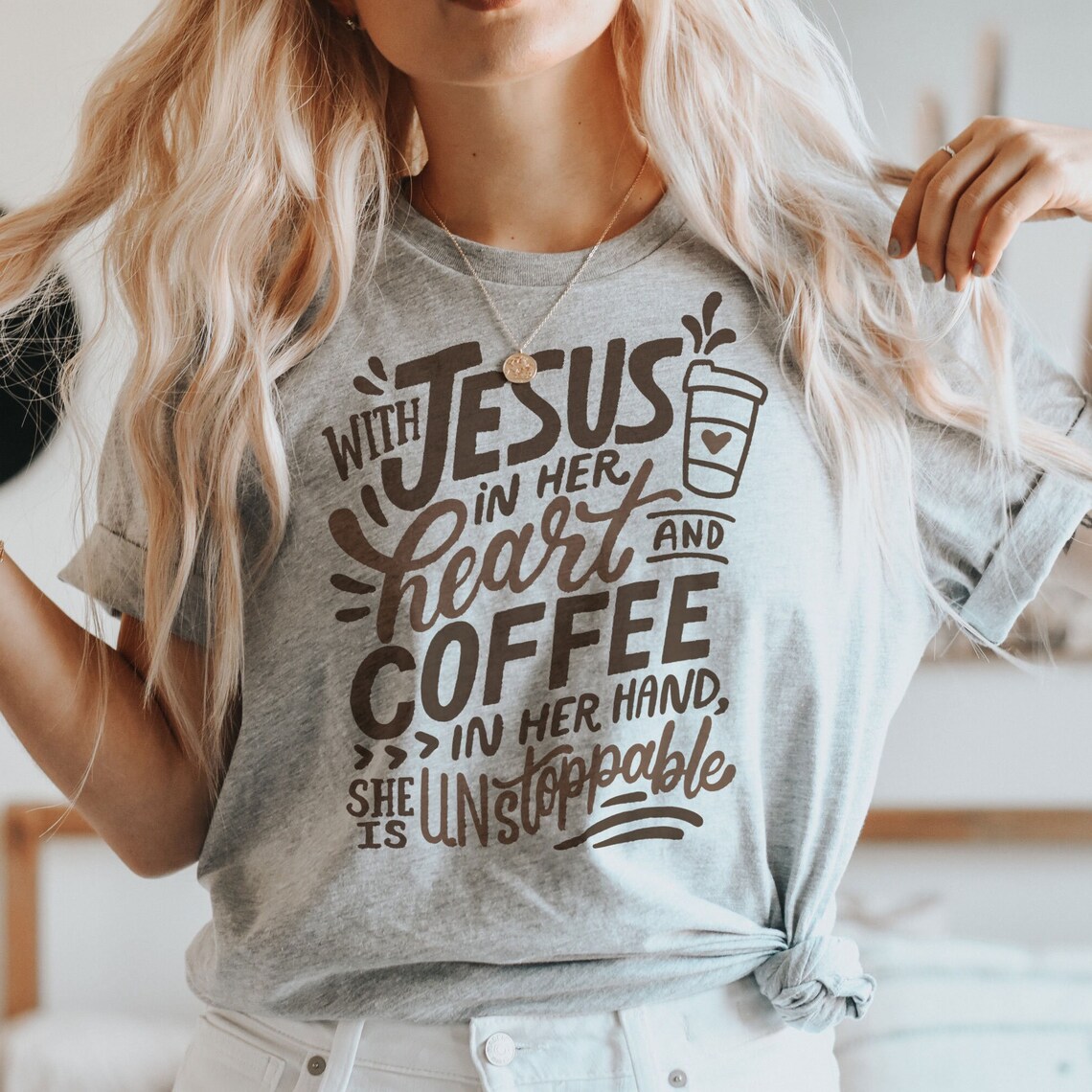 Jesus and Cofee Shirt Coffee Shirt Jesus Shirt Jesus Love | Etsy