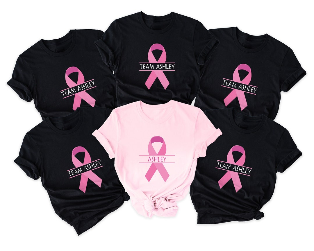 Personalized Team Cancer Shirt, Breast Cancer T-shirt, Cancer Awareness ...