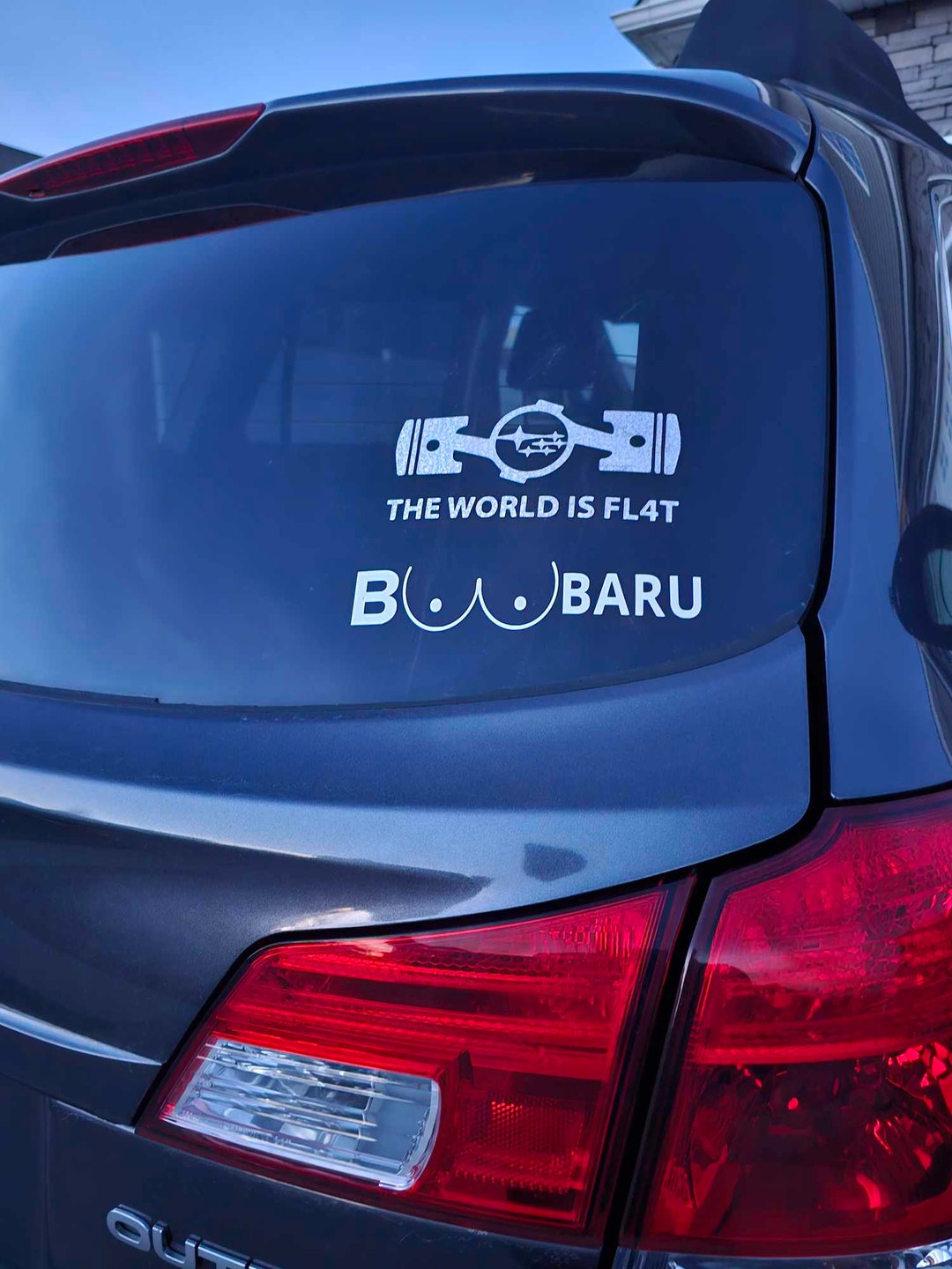 The World is Flat Subaru Car Decal FREE Shipping - Etsy