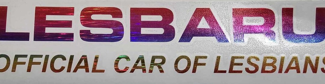 Lesbaru Official Car of Lesbians Free Shipping - Etsy