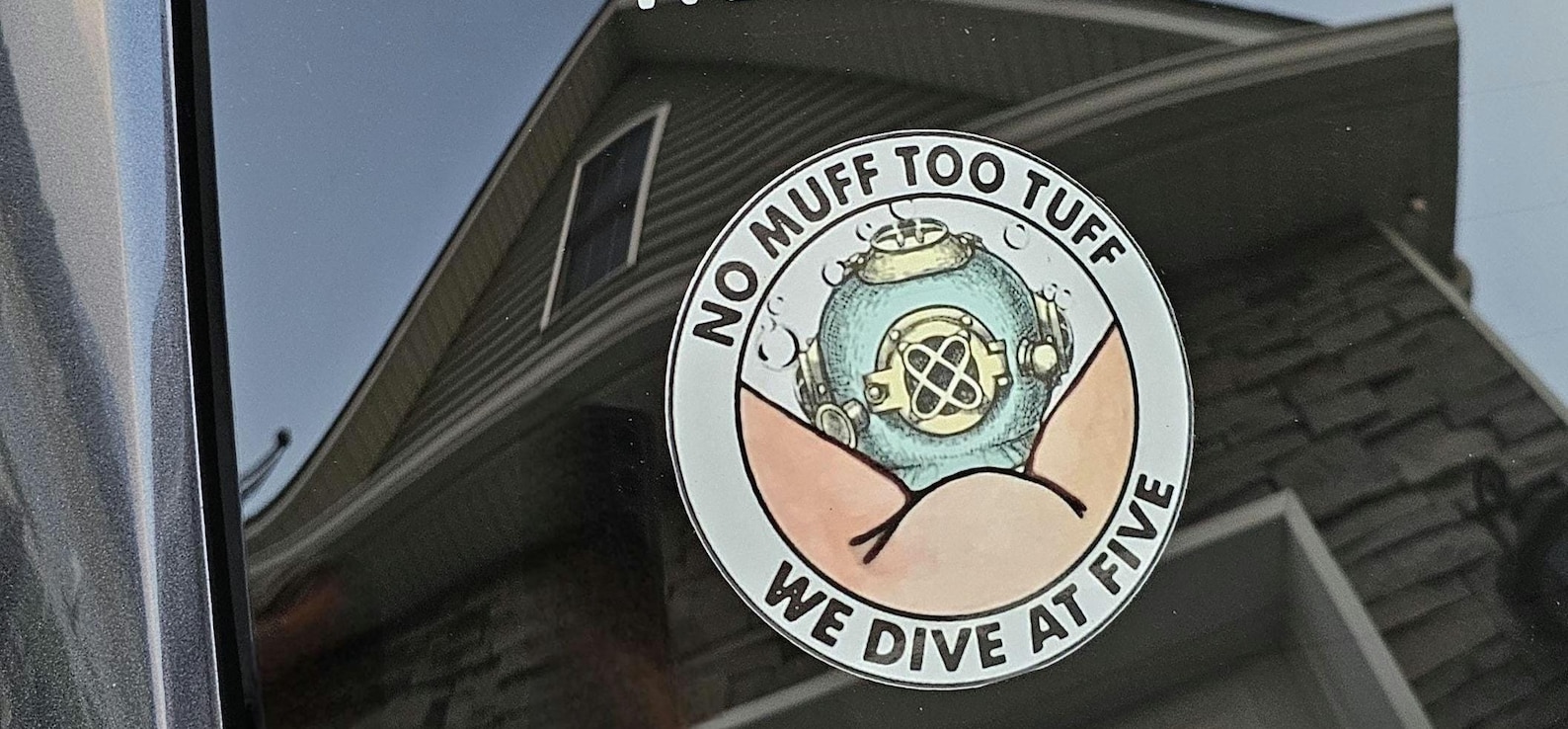 No Muff Too Tuff We Dive at Five Waterproof Sticker Free Shipping - Etsy