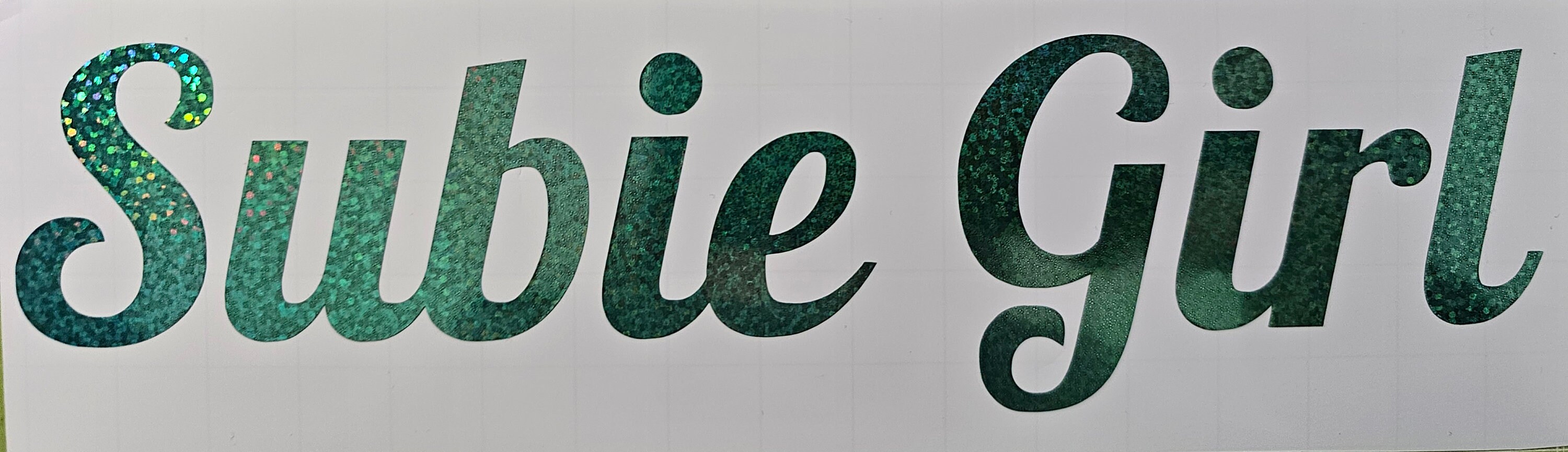 Subie Girl Subaru Holographic Car Decal Outback Impreza Forrester ...