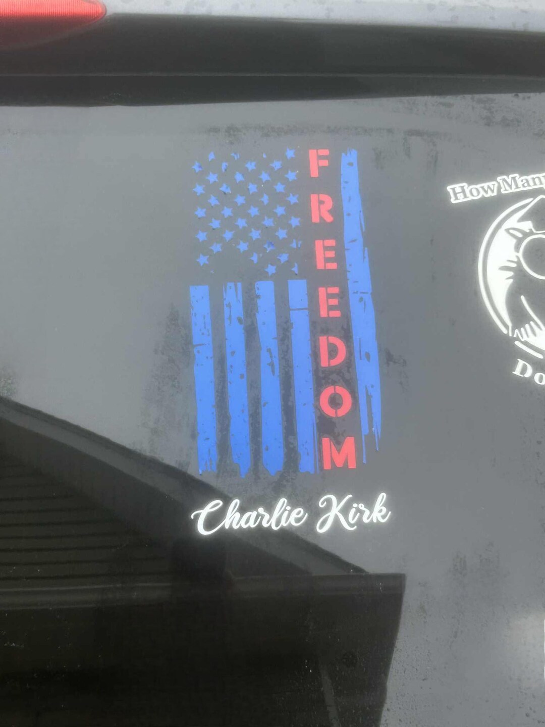 FREEDOM! Charlie Kirk American Pride Permanent Decal FREE Shipping - Etsy