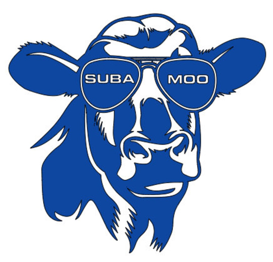 Subamoo Subie Moo Moo Subaru Car Decal Free Shipping Cow With Subamoo ...