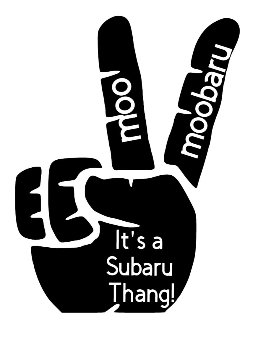 Multiple Colors Moo Moo Subaru Car Decal Subie Moo - Etsy