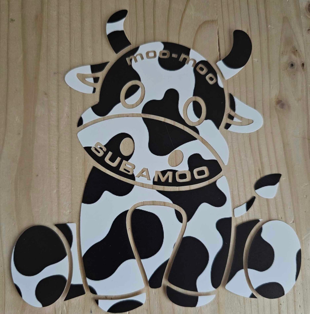Cute Little Cow Decal Moo Moo Cow Prints Decal Free Ship - Etsy