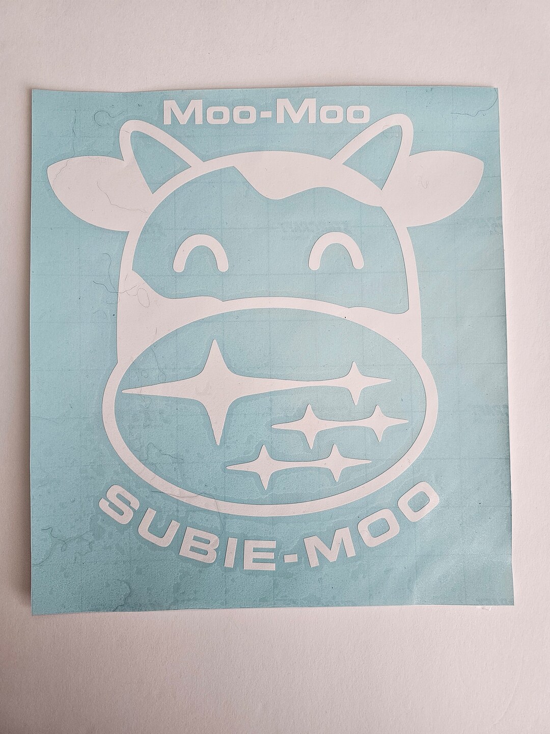 Multiple Colors Moo Moo Subaru Car Decal Subie Moo - Etsy