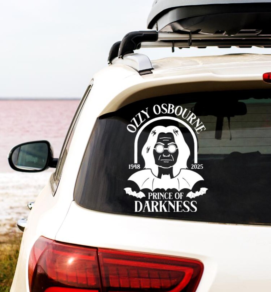 R.I.P Prince of Darkness Ozzy Osbourne Car Decal FREE Shipping - Etsy