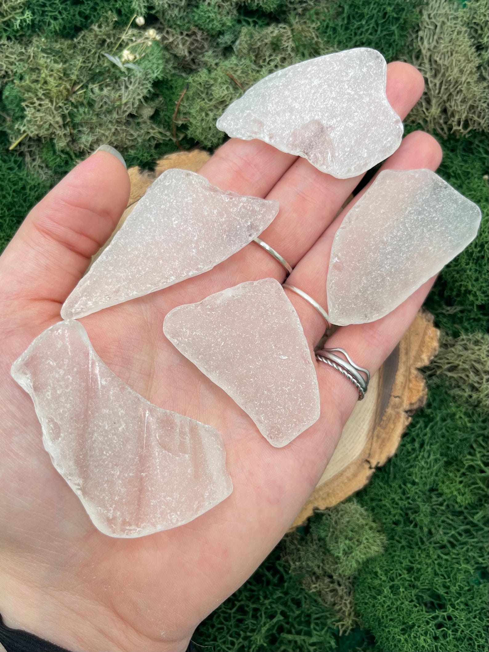 10 Piece Extra Large Beach Glass Lot #2, Large Sea Glass, Large Beach ...