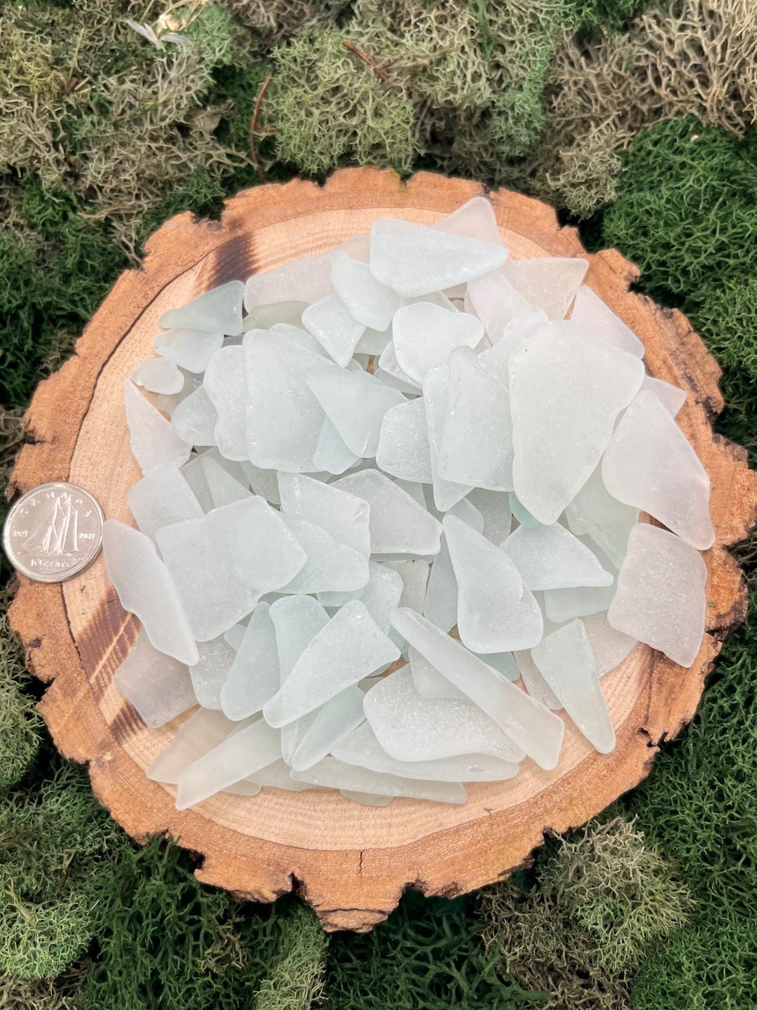 Bulk White Blue Seafoam- off White Beach Glass, Sea Glass, 25-100 ...