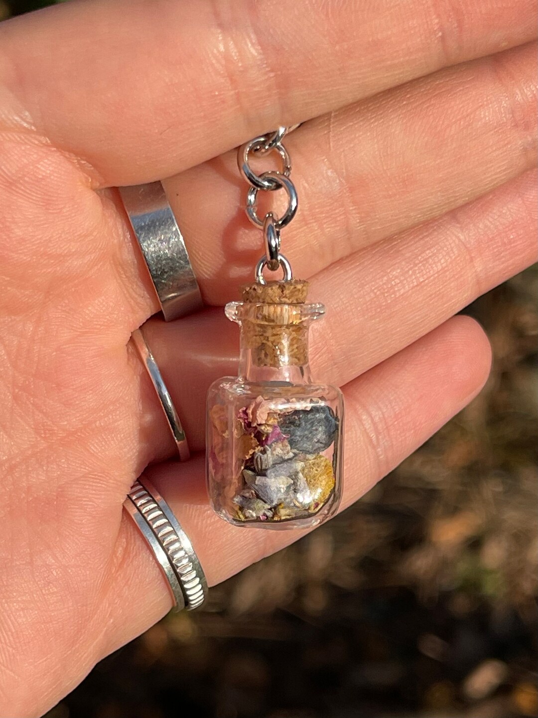 Grounding Intention Jar Keychain, Grounding Keychain, Anxiety/grounding ...