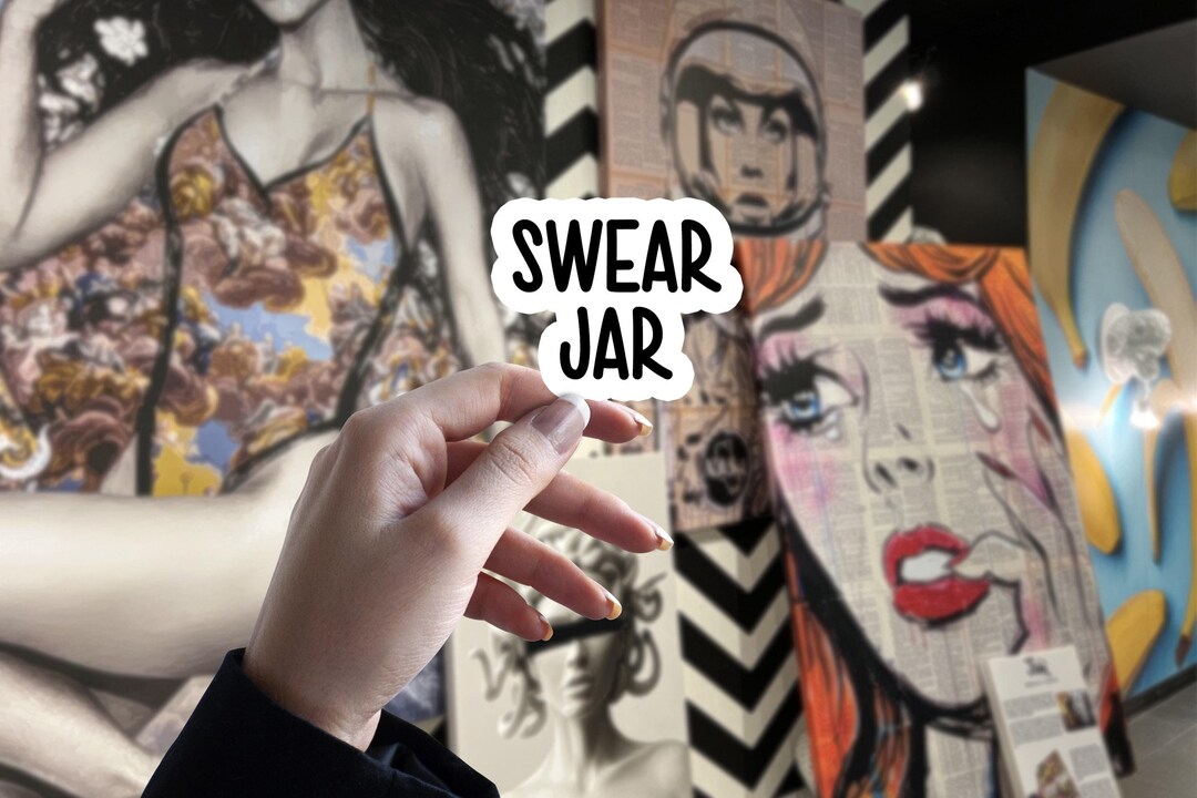Swear Jar Sticker, Funny Sticker, Water Bottle Stickers, Decals ...