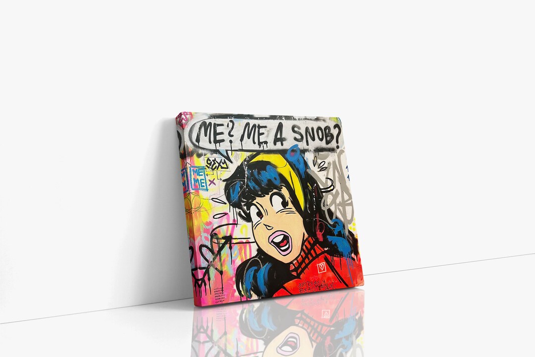 Veronica EGHNA Canvas Wall Art, Urban Style Canvas, Feminine Art, Comic ...