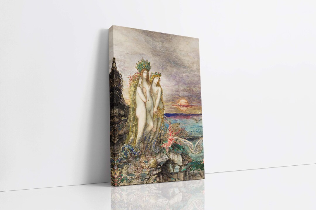 The Sirens Canvas Wall Art, Mythical Art, French Art, Canvas Art Print ...