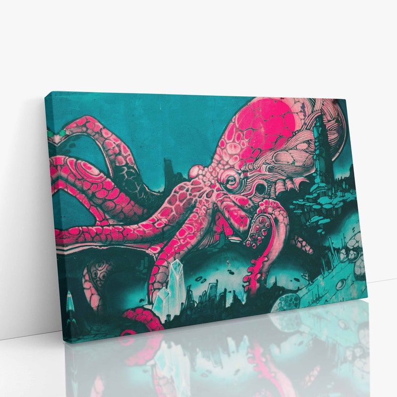 Teal Octopus - Etsy