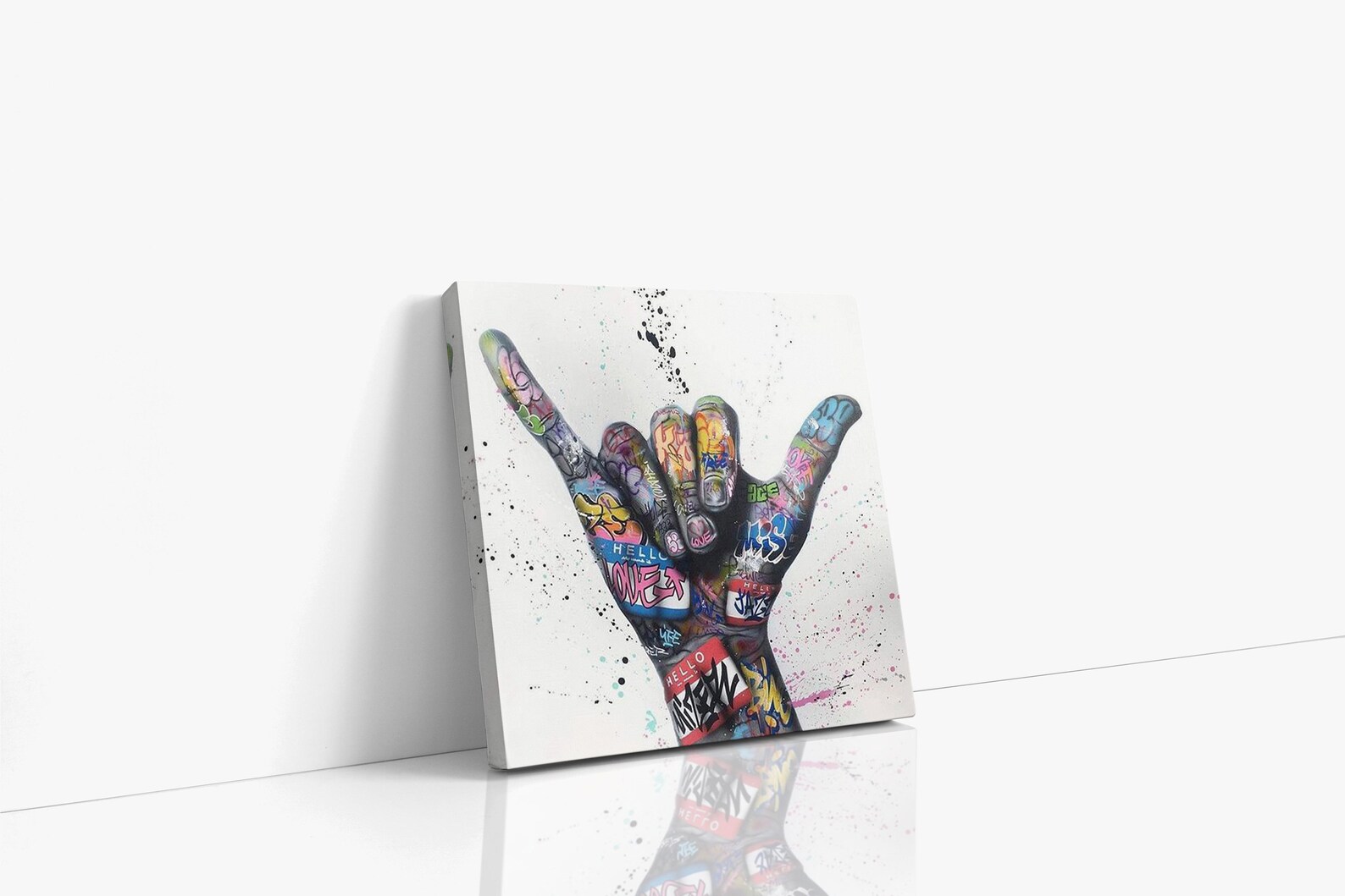 Graffiti Hands Canvas Wall Art, Urban Style Canvas, Modern Art, Kids ...