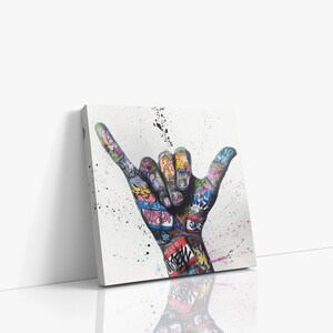 Graffiti Hands Canvas Wall Art, Urban Style Canvas, Modern Art, Kids ...
